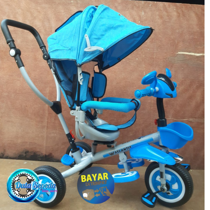 sepeda stroller anak roda tiga 3 usia bayi 1 - 2 tahun | Lazada Indonesia