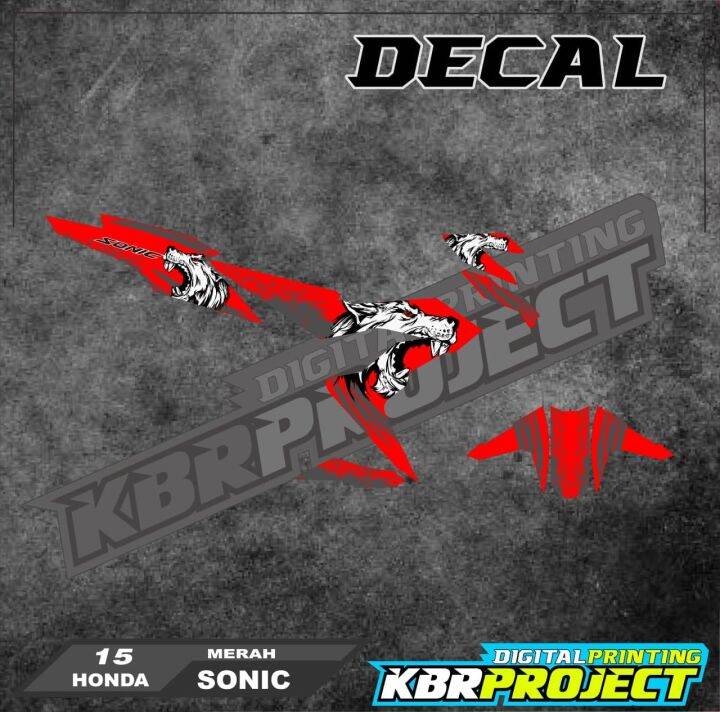 ( COD ) SONIC decal sticker motor HONDA SONIC IP.15 decal stiker full ...