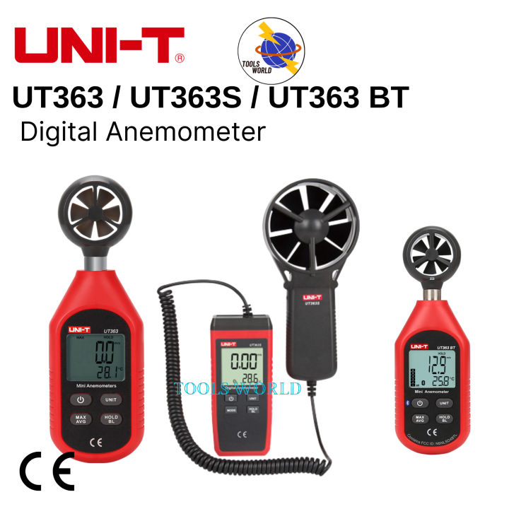 UNI-T UT363 / UT363S / UT363BT High Precision Digital Anemometer ...