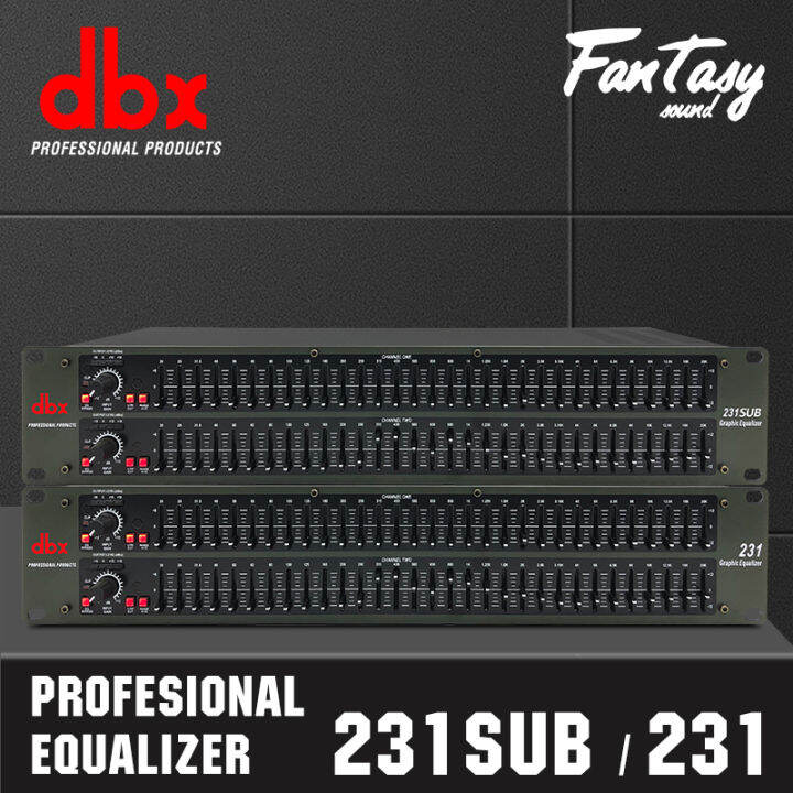 DBX Graphic Equalizer dbx 231/231-SUB Dual channel 31 band 2-series(There is a choice of black ...