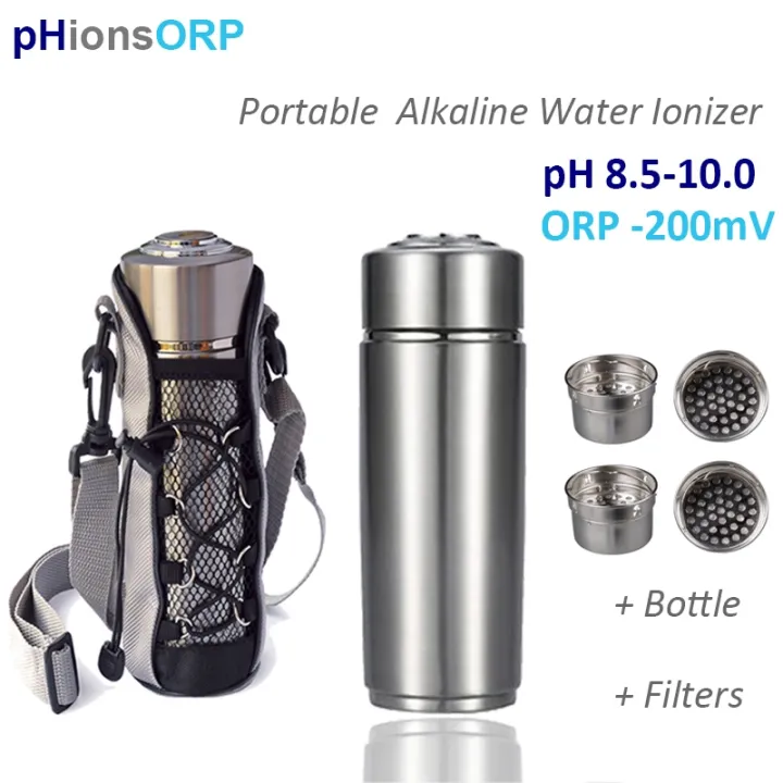 pH 9.5 Mineral Energy Nano Flask Hydrogen Alkaline Water Bottle ...