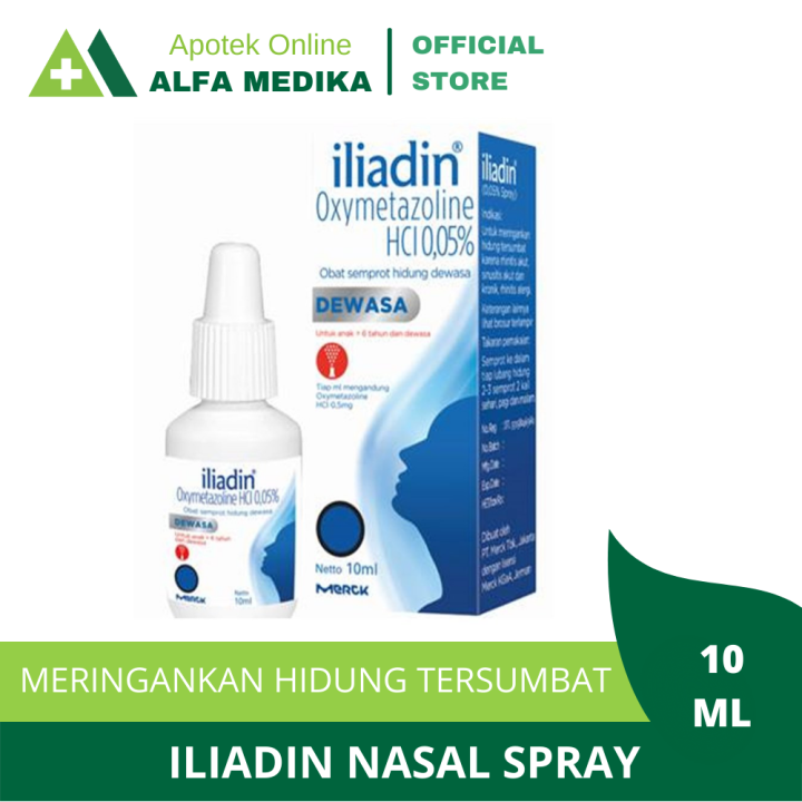 Iliadin Nasal Spray 10 mL - Obat Semprot Hidung Tersumbat | Lazada ...