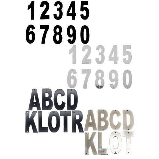 Bawey 5 inch - Metal House Gate Door Numbers Letters Display (Stainless ...