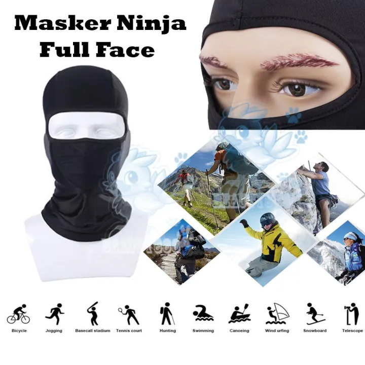 Beauty Masker Ninja Anti Debu Topeng Ninja Sepeda Motor Cover Masker ...