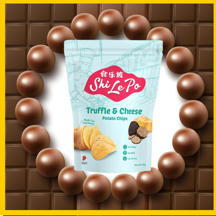 Shi Le Pe Truffle & Cheese Potato Chips 80g | Lazada