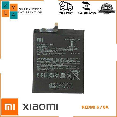 wj%XIAOMI REDMI 6, REDMI 6A Battery Model BN37 Original Equipment ...
