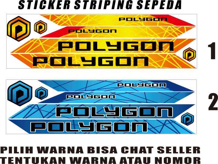 VARIASI.STRIPING DECAL BIKE ART SEPEDA POLYGON STICKER | Lazada Indonesia