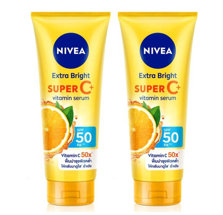 NIVEA Extra Bright Super C+ Vitamin SPF50/PA+++ Body Serum นีเวีย ...