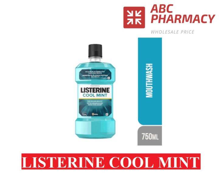 LISTERINE MOUTHWASH COOL MINT (750ML) | Lazada