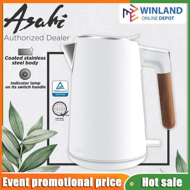 ASAHI by Winland Portable Fast Boil Electric Kettle 1.7 Liter Water Heater EK-175 | Lazada PH
