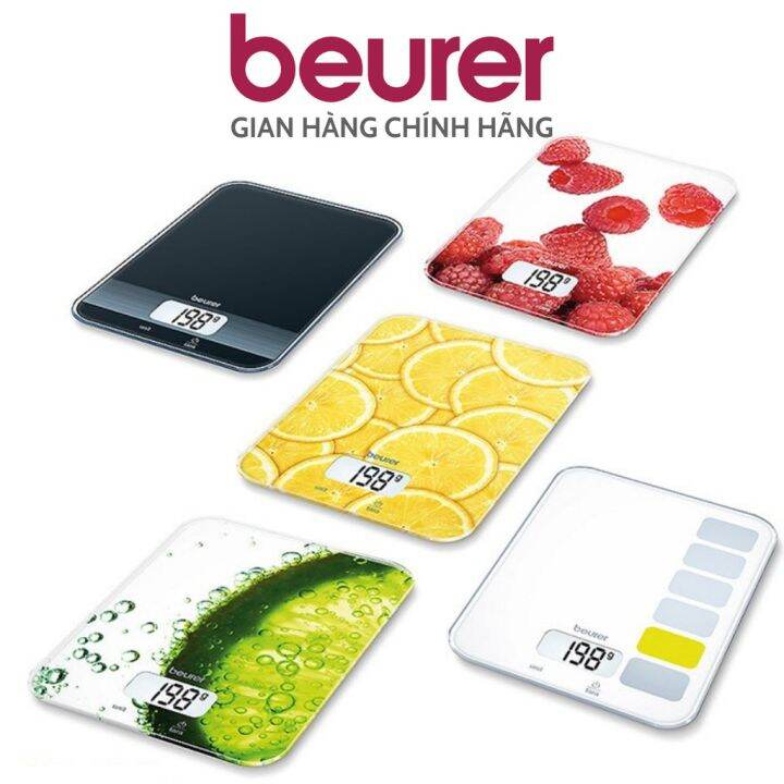 Cân điện tử nhà bếp Beurer KS19 sản xuất tại Đức thiết kế tinh tế, màn hình tinh thể lỏng, thay ...
