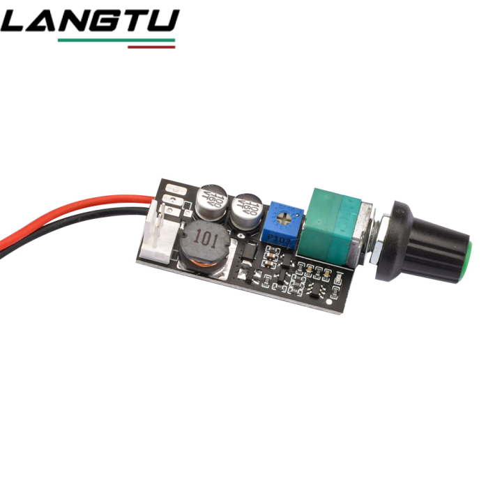 LANGTU DC 5-12V Speed Controller Module PWM Fan Speed Controller Module ...