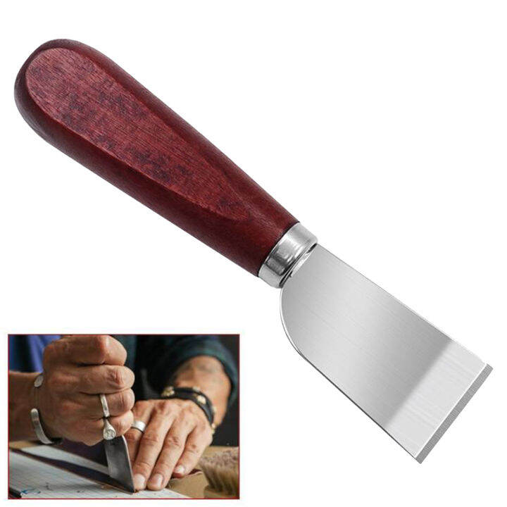 milageto Leathercraft , Leather Working Tools with Wooden Handle Easy ...