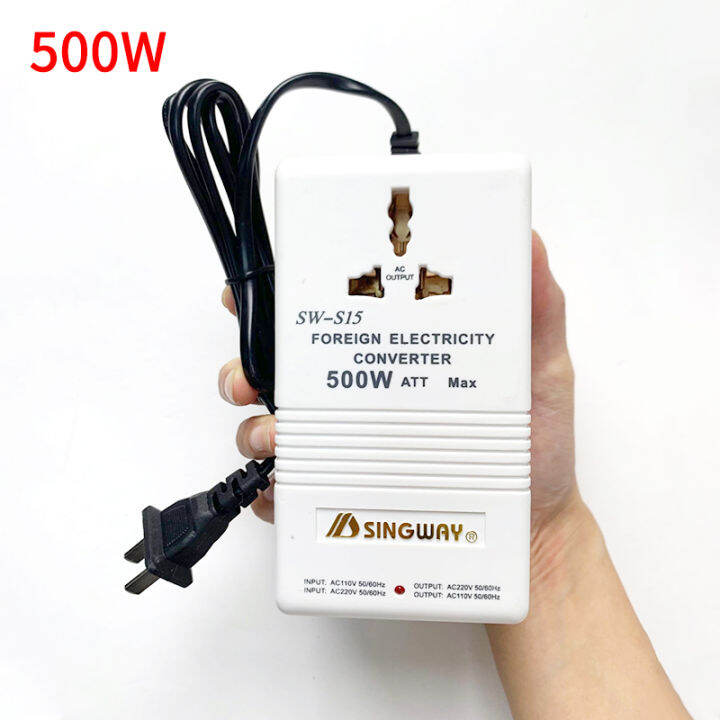 Power Voltage Converter Adapter 500W Adjustable 220V to 110V 110V to ...