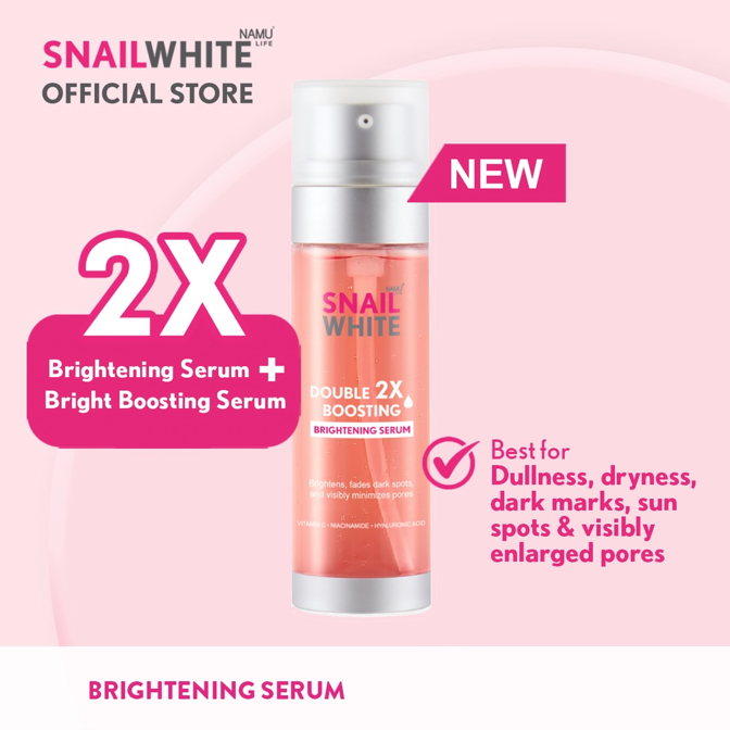 SNAILWHITE Double Boosting Brightening Serum 40ml + 40ml | Lazada PH
