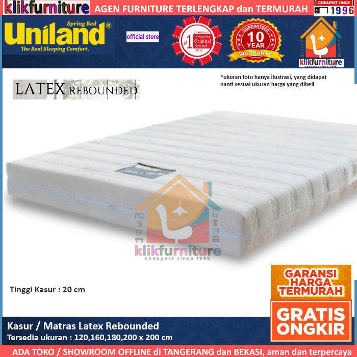 Kasur / Matras Latex Rebounded Uniland Springbed | Lazada Indonesia