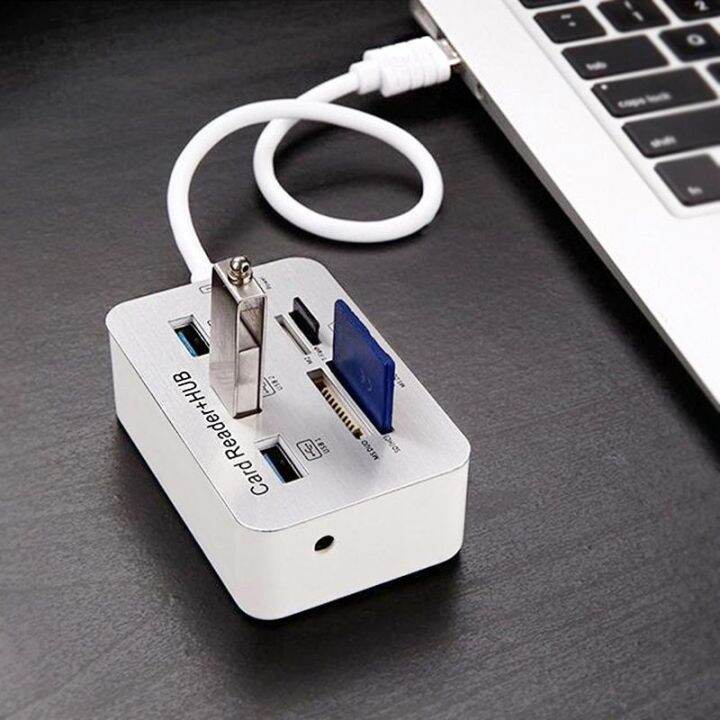USB Hub Card Reader 2.0 High Speed Multi USB 3.0/2.0 Hub All In One ...