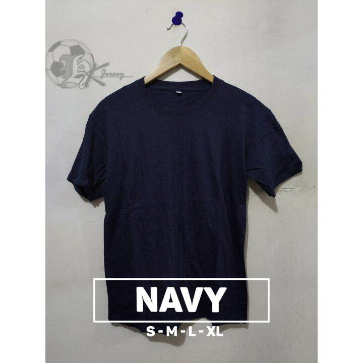 KAOS POLOS COTTON COMBED 30s WARNA BIRU NAVY (DONGKER) | Lazada Indonesia