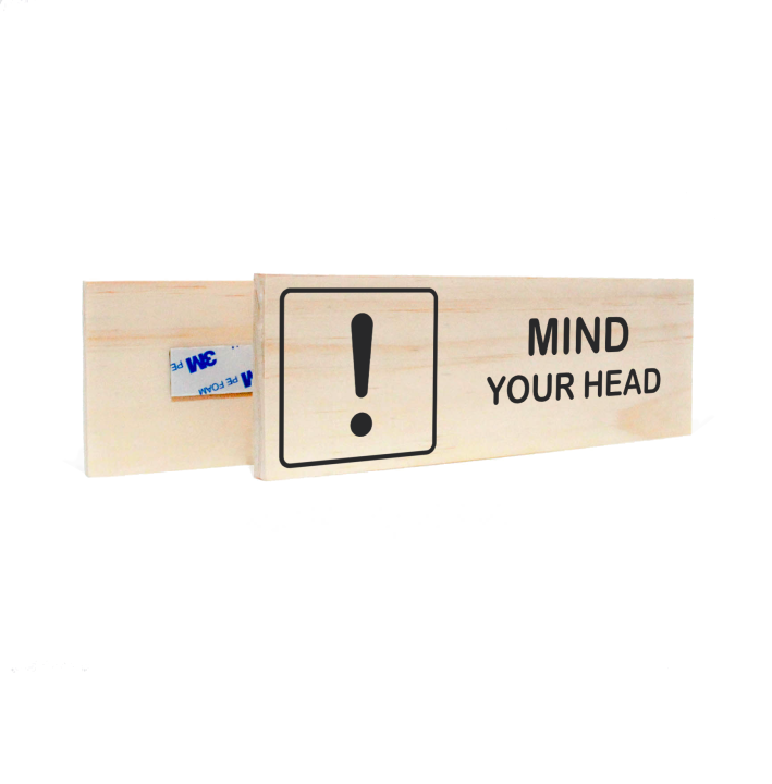 mind your head wall sign - safety sign - prohibition signage - caution ...