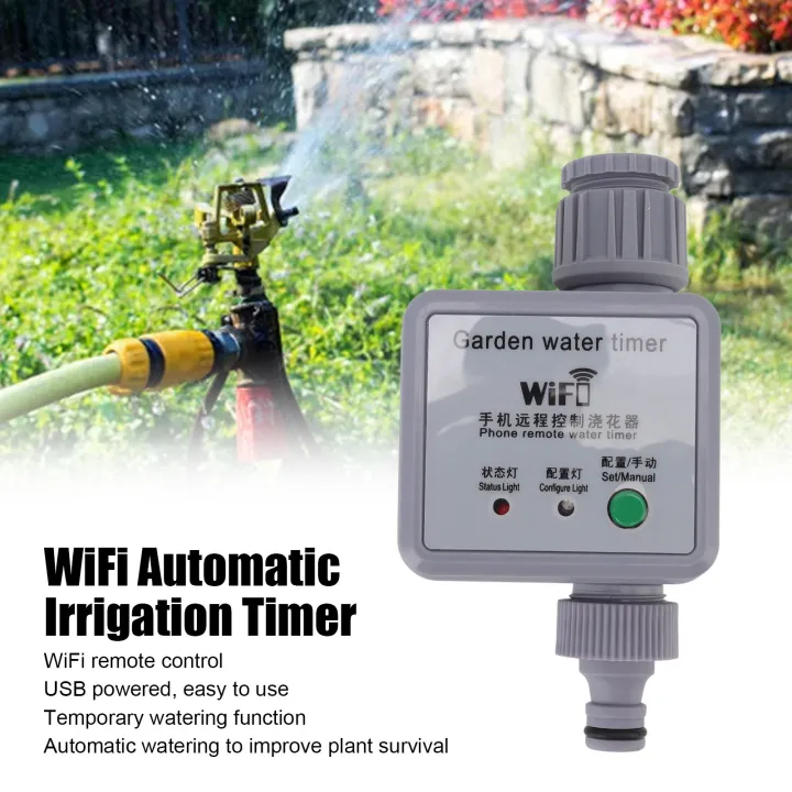 Smart Sprinkler Water Timer Automatic Watering รีโมทคอนโทรล USB Power ...