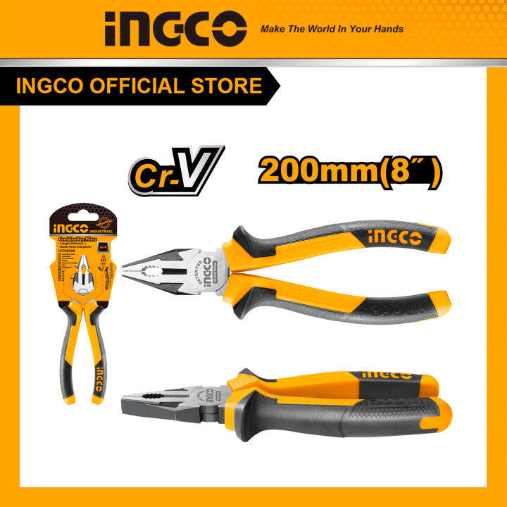 TANG KOMBINASI INDUSTRIAL 8" INGCO HCP28208 | Lazada Indonesia
