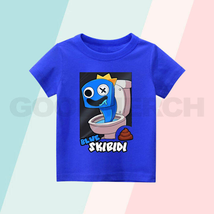 KAOS ANAK KARAKTER BLUE SKIBIDI TOILET RAINBOW FRIENDS | Lazada Indonesia