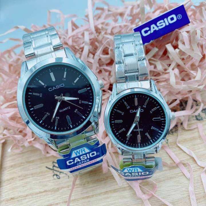 นาฬิกา Casio Setคู่รัก สายสแตนเลสเรียบหรูดูดี | Lazada.co.th