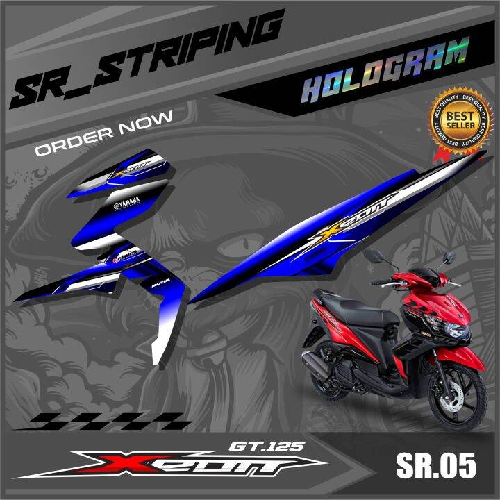 Stiker Sticker Striping List Variasi Motor Xeon GT 125 Desain Racing. SR.05 | Lazada Indonesia