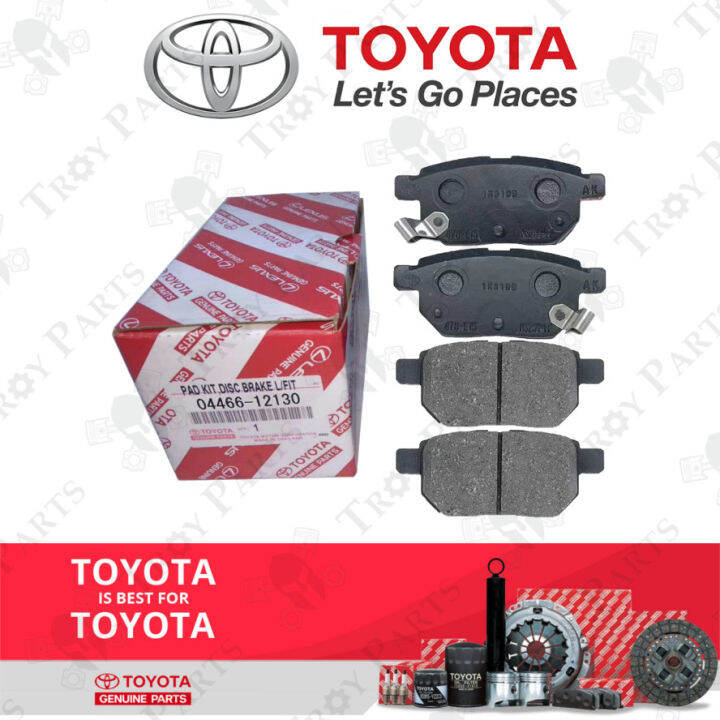 Original Toyota Rear Brake Pad 04466-12130 for Vios NCP93 NCP150 Altis ...