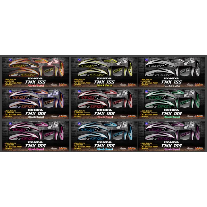 Honda TMX 155 Stock Decals with freebies stickers | Lazada PH
