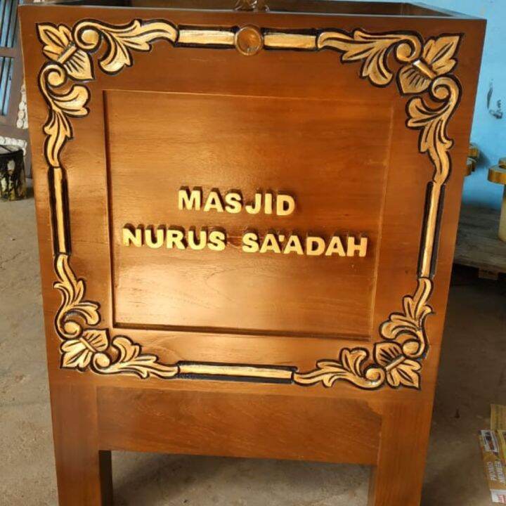 kotak amal masjid dari kayu jati | Lazada Indonesia
