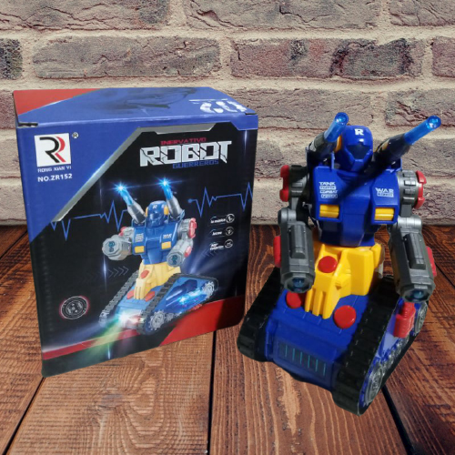 Kids Fun Dynamic Robot Warrior Power Tank Combat Fighter Robo Toy ...