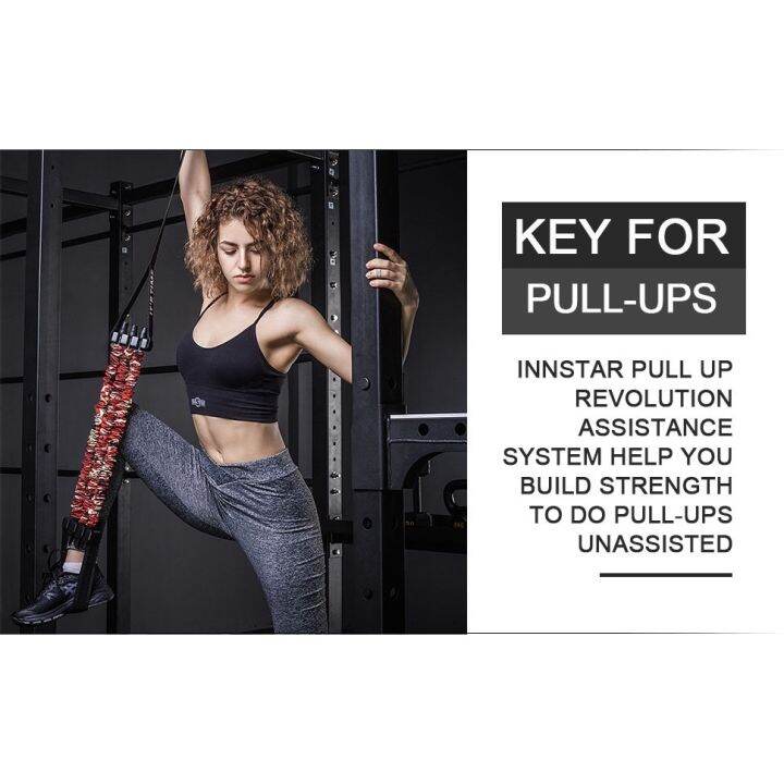 135 pounds Pull up Assist Band System Adjustable Anti Snap Chin Up ...