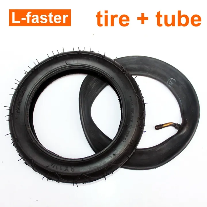 8x1 1/4 Pneumatic Wheel Inner Tube 8" Air Wheel Outer Tire 8x1.25 ...