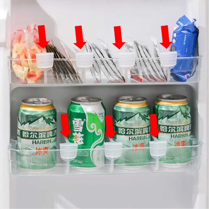 Refrigerator side door partition plate creative storage classification ...