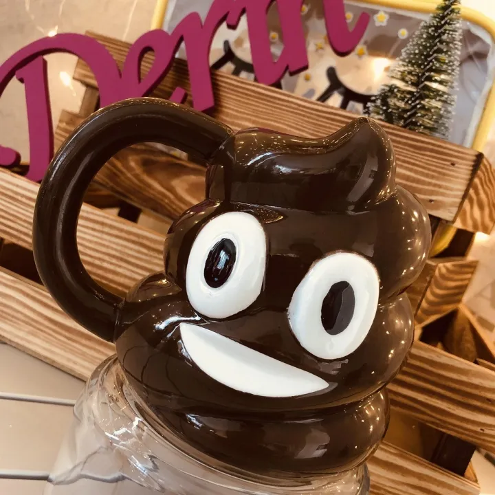【God's House】 400ml Creative 3D Unique Smiley Poopy Poop Emoticon Face ...