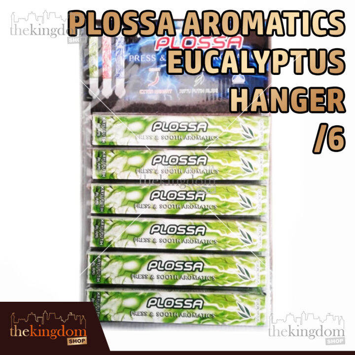 Plossa Press and Soothe Aromatics Eucalyptus Hanger / 6 Plosa Inhaler ...