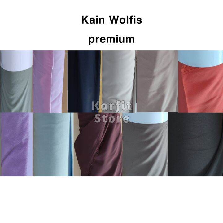 Kain Wolfis Premium Kelipatan 1m | Lazada Indonesia