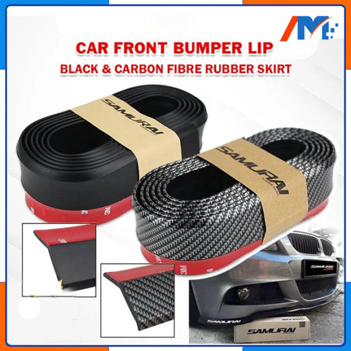 Car Front Bumper Lip Guard Rubber Separator Body Guard Side Skirt ...