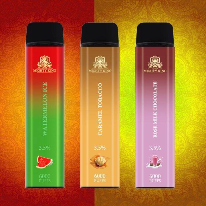 MIGHTY KING 6000 PUFFS RECHARGEABLE DISPOSABLE POD DEVICE PODS MODS ...