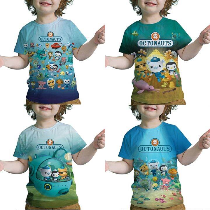 2022 Children Octonauts 3D printed T-shirt Boys Girls Teenagers Cartoon ...