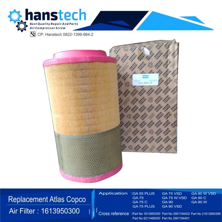 air filter 1613950300 atlas copco screw air compressor | Lazada Indonesia