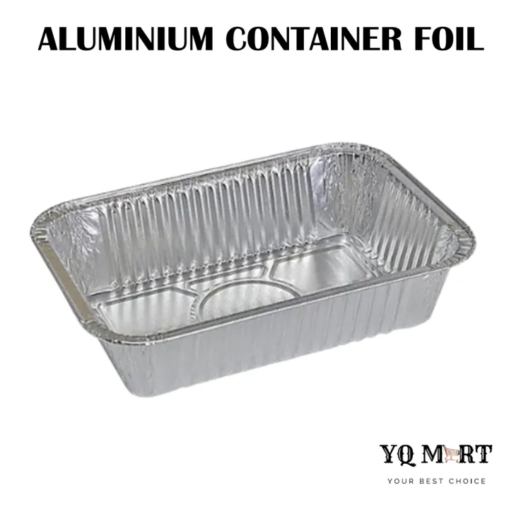 Rectangle Aluminium Container Foil/Aluminium Food Container/Bekas ...