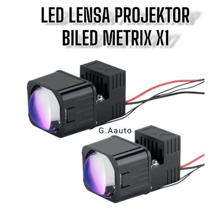 Lampu LED Lensa Projector BiLED 1.5 Inch Mobil Motor Vinyx Matrix X1 ...