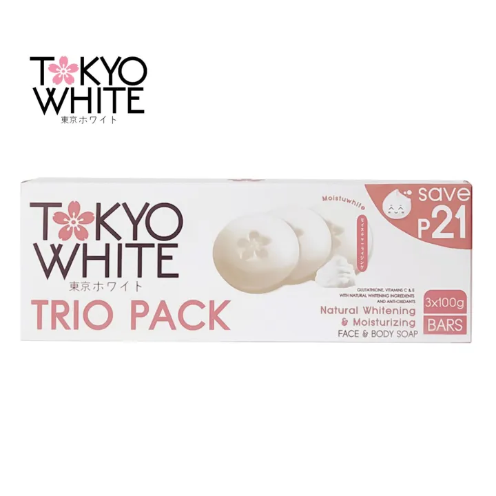 Tokyo White Trio Pack Moistuwhite Face and Body Soap | Lazada PH