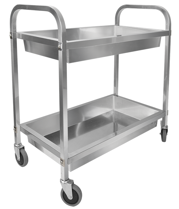 KIZZY Stainless Steel Dish Plate Collection Trolley | Lazada