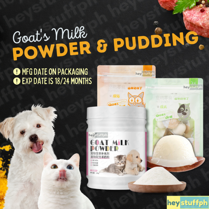 [heystuffph] Goat's Milk Powder and Pudding Pet Treat for Dog and Cat ...