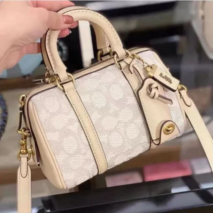 Original Coach CA117 Ruby Satchel 25 In Signature Textile Jacquard In ...