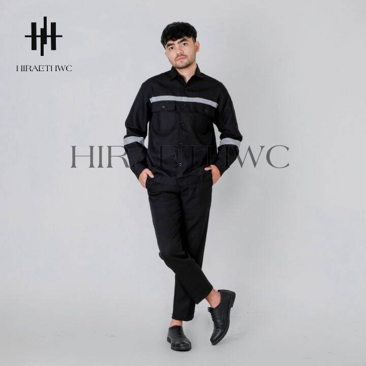 Wearpack Katelpak Hitam Safety Skotlet Atasan Kemeja Kerja Atasan ...