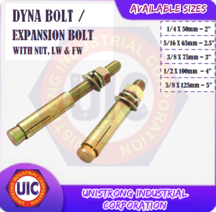 DYNA BOLT / EXPANSION BOLT (10PCS) | Lazada PH